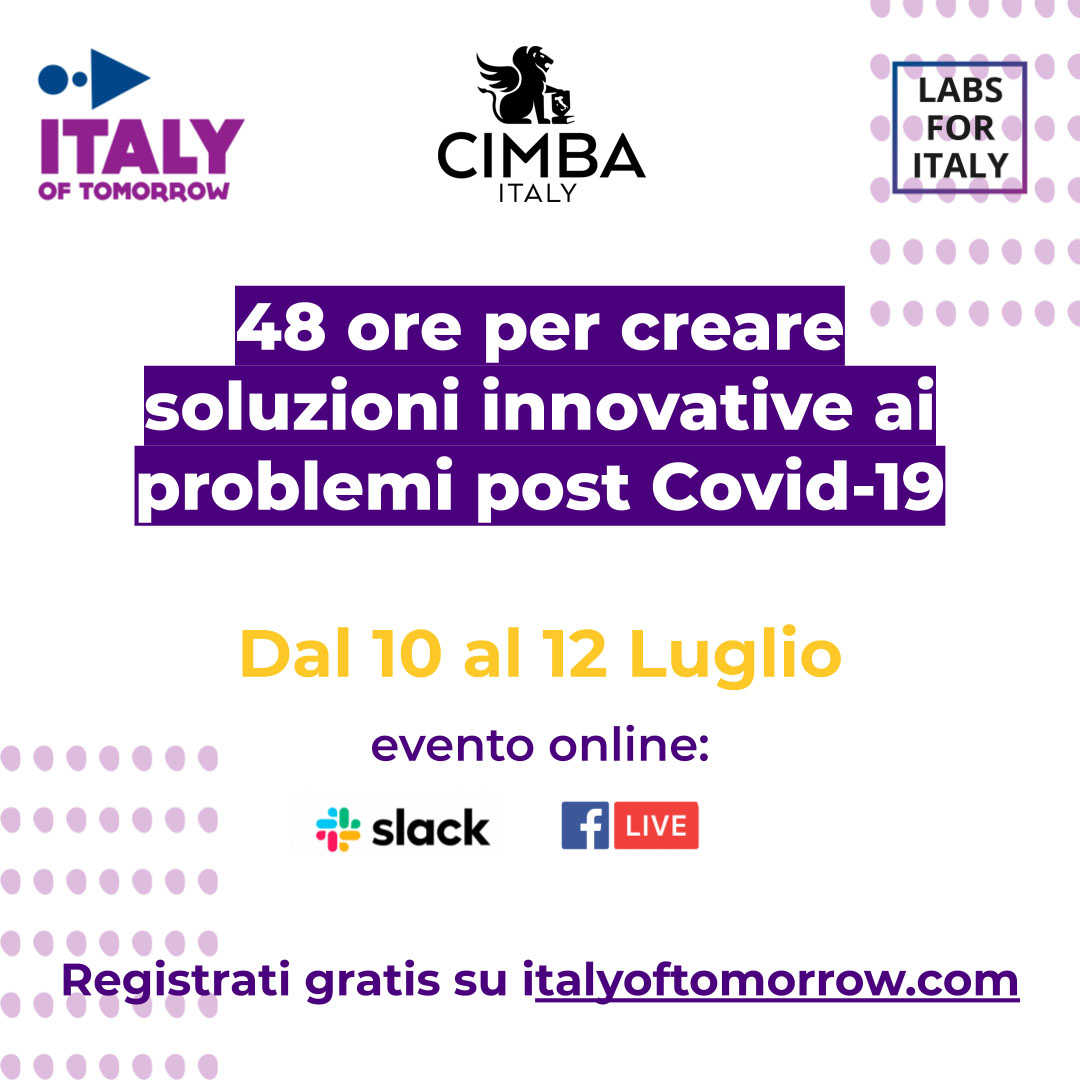 CIMBA for ITALY OF TOMORROW. Le sfide per l’Italia che torna a ...