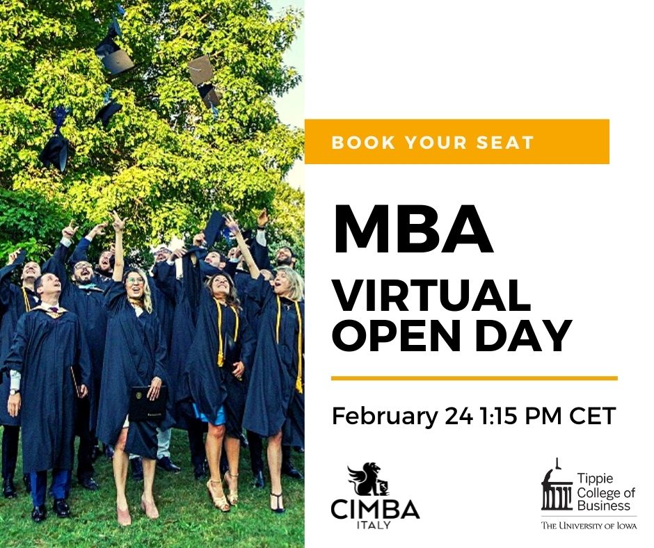 CIMBA presenta il prossimo MBA VIRTUAL OPEN DAY - Be Your Best